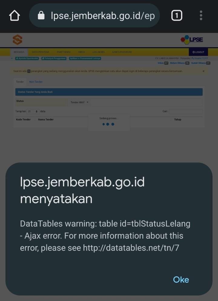 LPSE Sempat Eror, Kabag PBJ Jember Urai Kronologisnya
